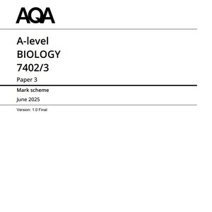 AQA A Level Biology Paper 3 et système de notation 74023 - Etsy France