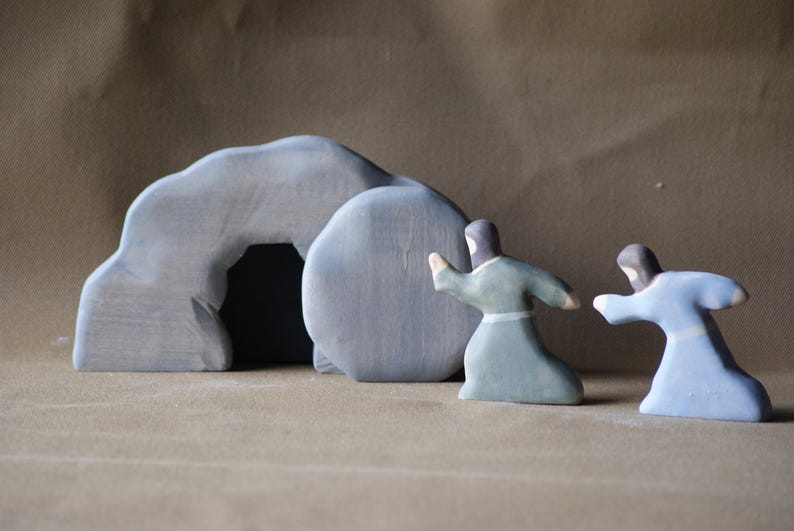 Empty Tomb Wooden Resurrection Set for Homeschooling Morning Basket and ...