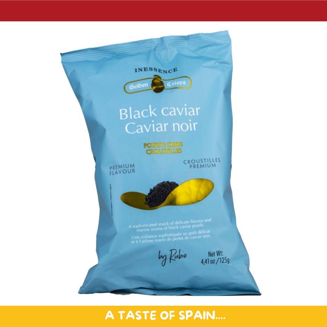 Black Caviar Potato Chips – 125 G / 4.41 Oz – Rubio – Crispy Spanish ...