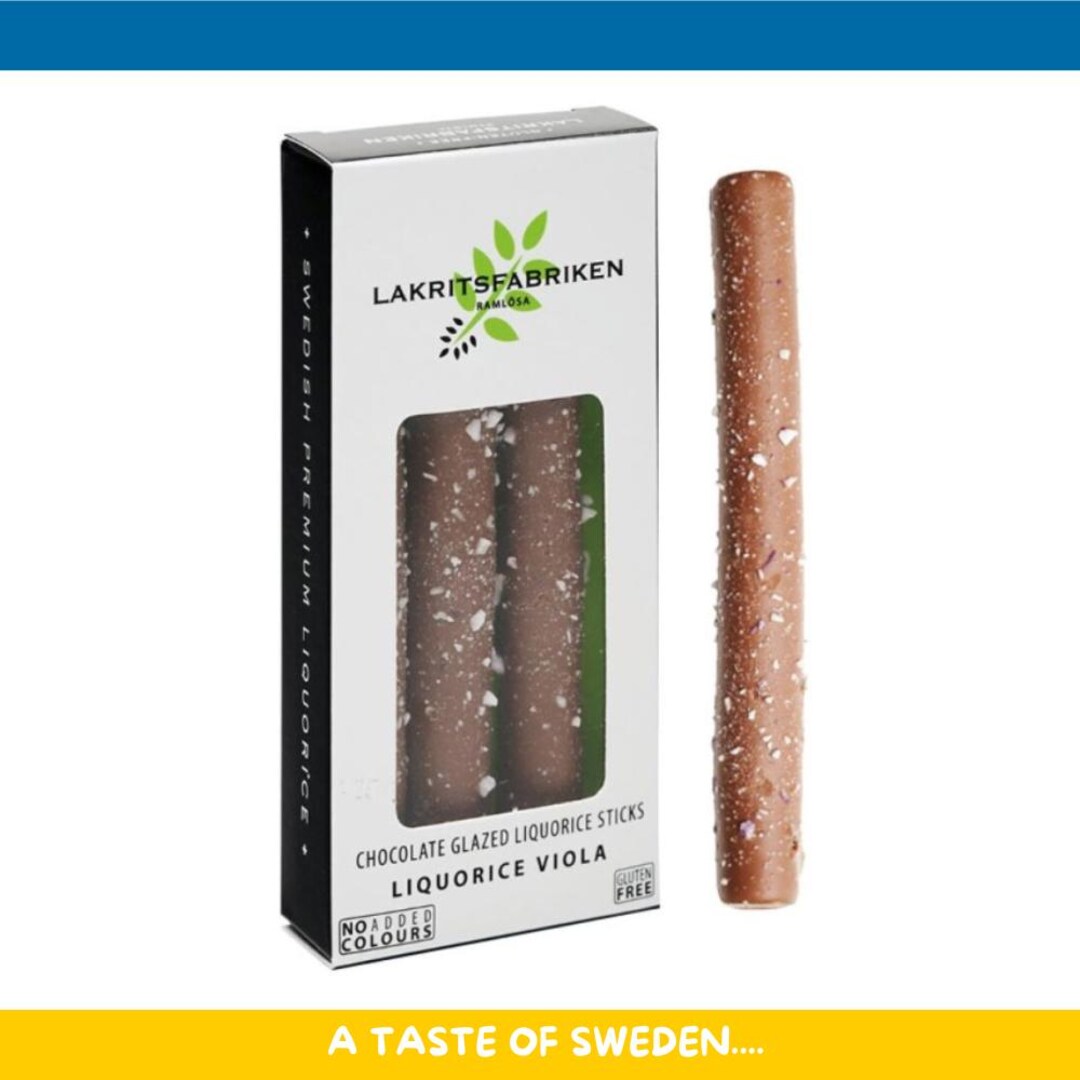 Milk Chocolate & Viola Liquorice Sticks – Lakritsfabriken, 1.6 Oz (45 G ...