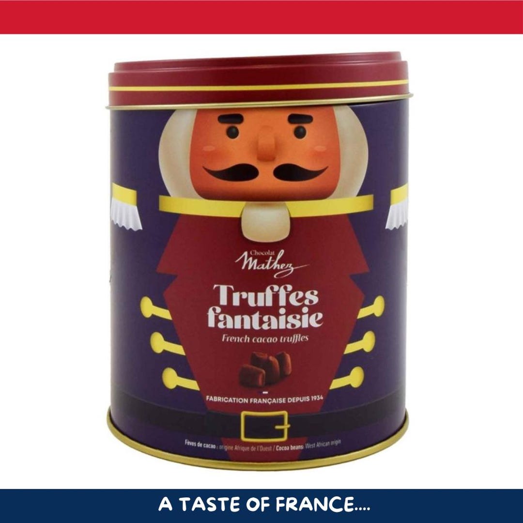 Mathez Nutcracker Chocolate Truffles – Hazelnut Crunch – Gift Tin – 250 ...