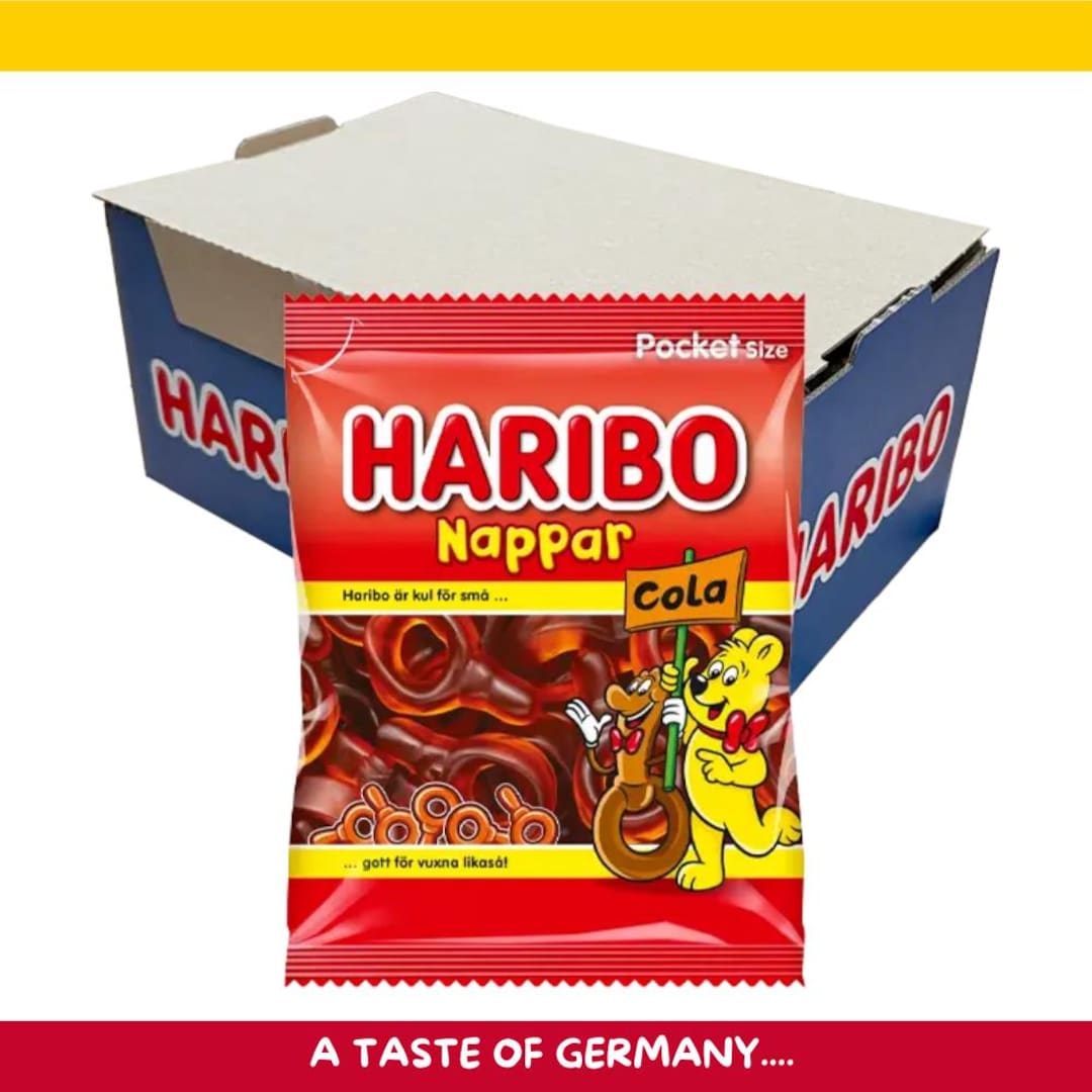Haribo Cola Pacifiers – 24 Packs × 80 G – Bulk 1.92 Kg (4.2 Lbs) – Cola ...