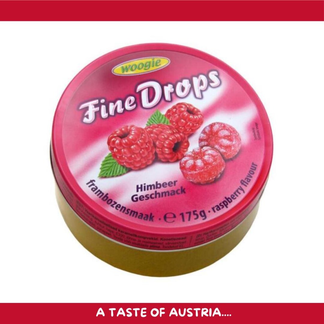 Woogie Fine Drops Raspberry – Austrian Hard Candies – 6.2 Oz (175 G) - Etsy