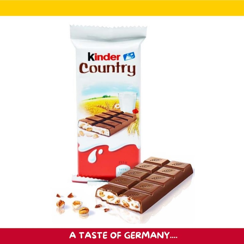 Kinder Country – Milk Chocolate Bar With Cereal – 23.5g (0.83 Oz) - Etsy