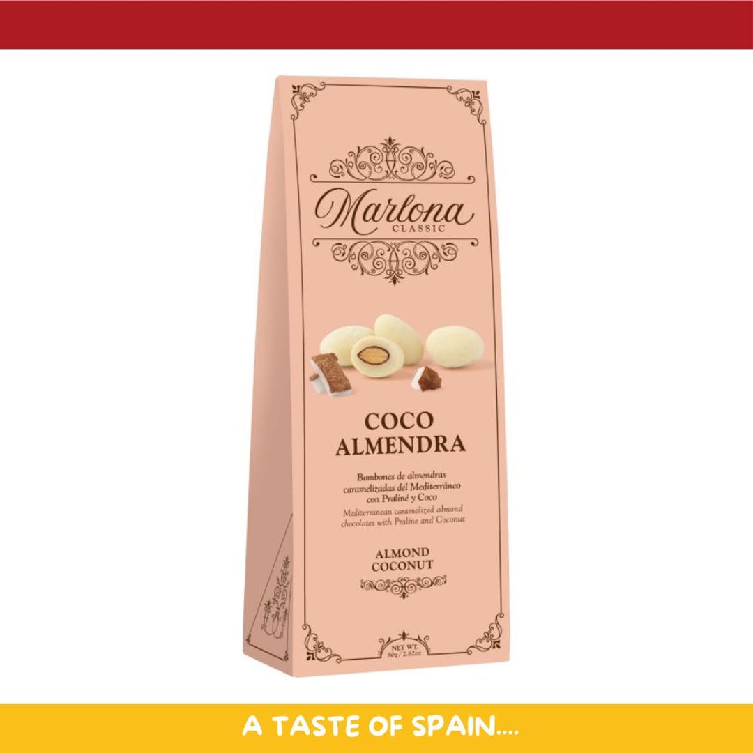 Coconut Chocolate Almond Pralines – 80 G / 2.82 Oz – Marlona – Roasted ...