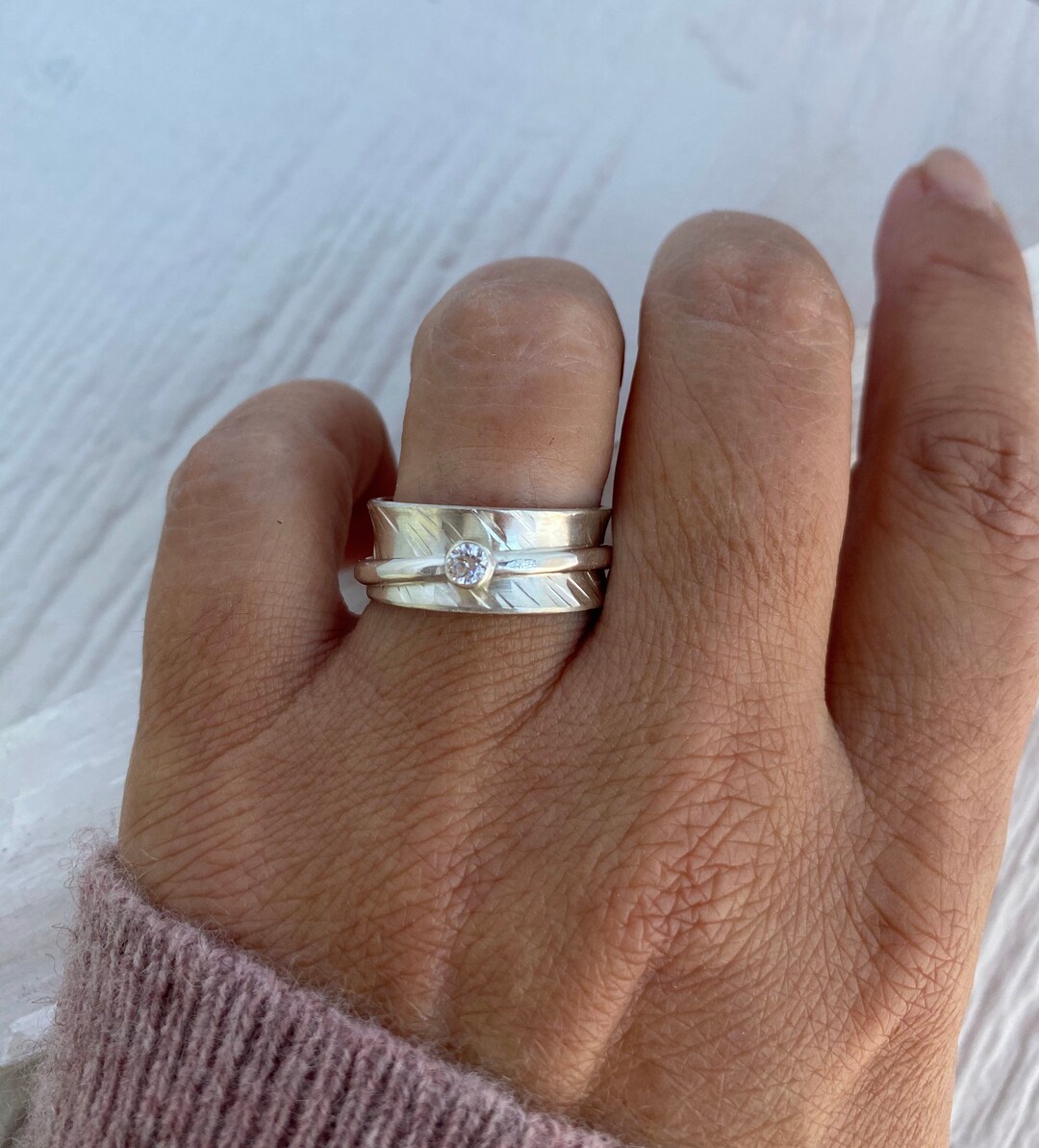 Spinner Ring, Gemstone Spinner Ring - Etsy