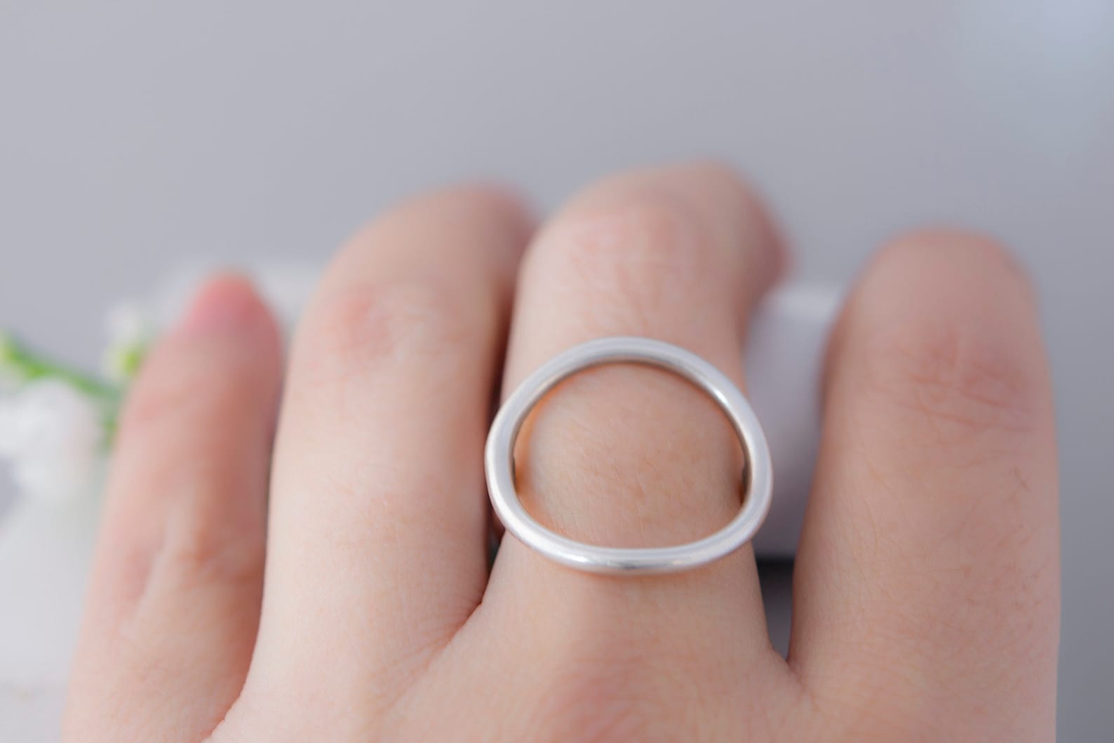 Forever Circle Karma Ring Solid Silver Circle Ring High - Etsy