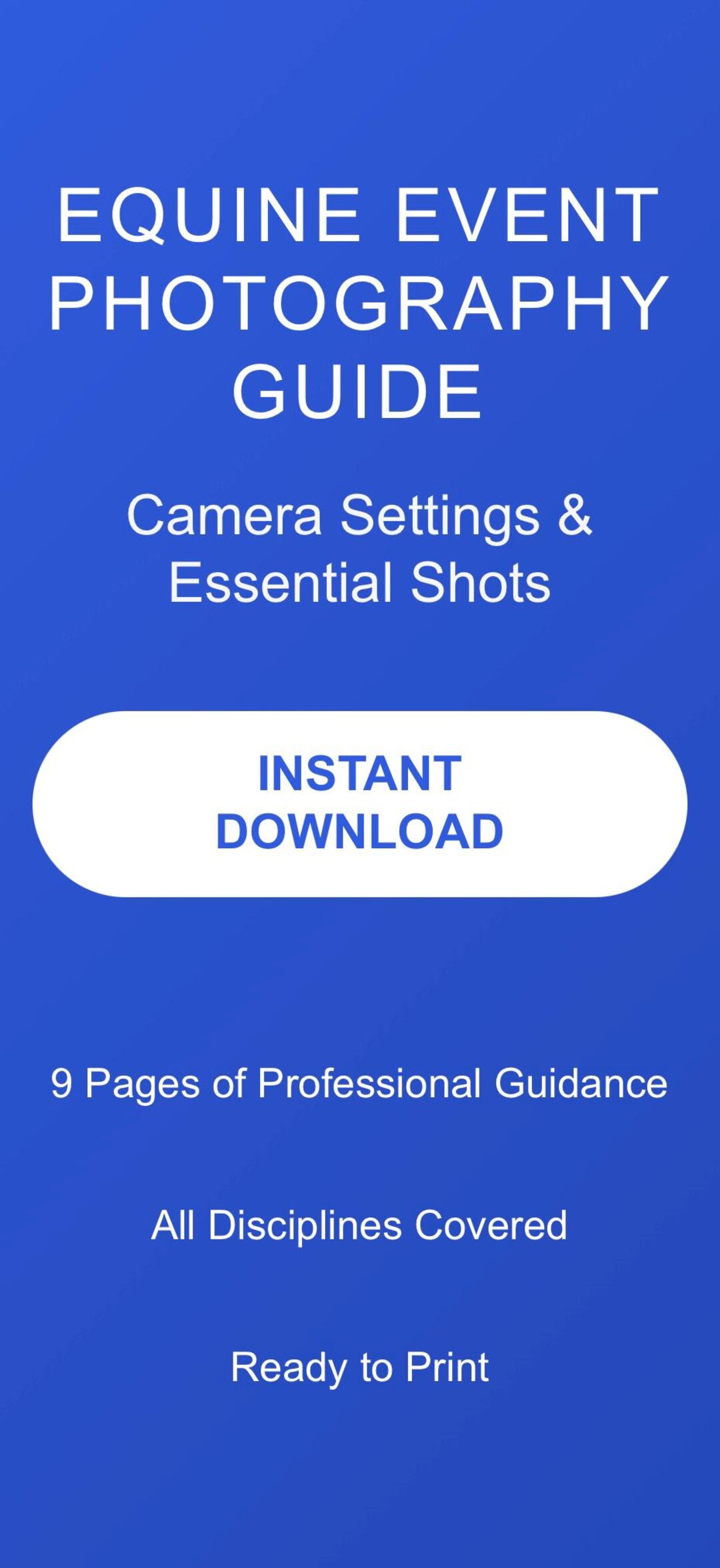 Equine Event Photography Guide | Camera Settings & Shot Lists | Digital ...