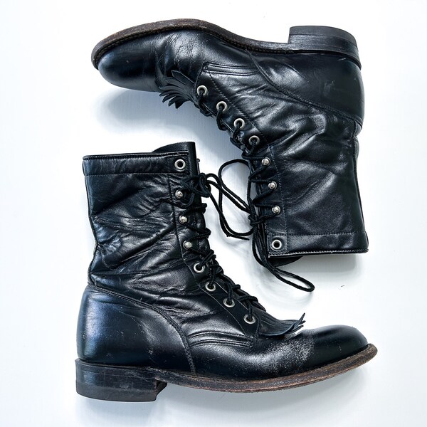 Lace up Ropers - Etsy