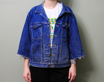 Cut off Jean Jacket - Etsy