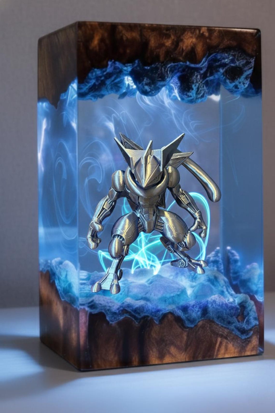 Handmade Resin Lamp: Monster Night Light, Wood Decoration - Etsy