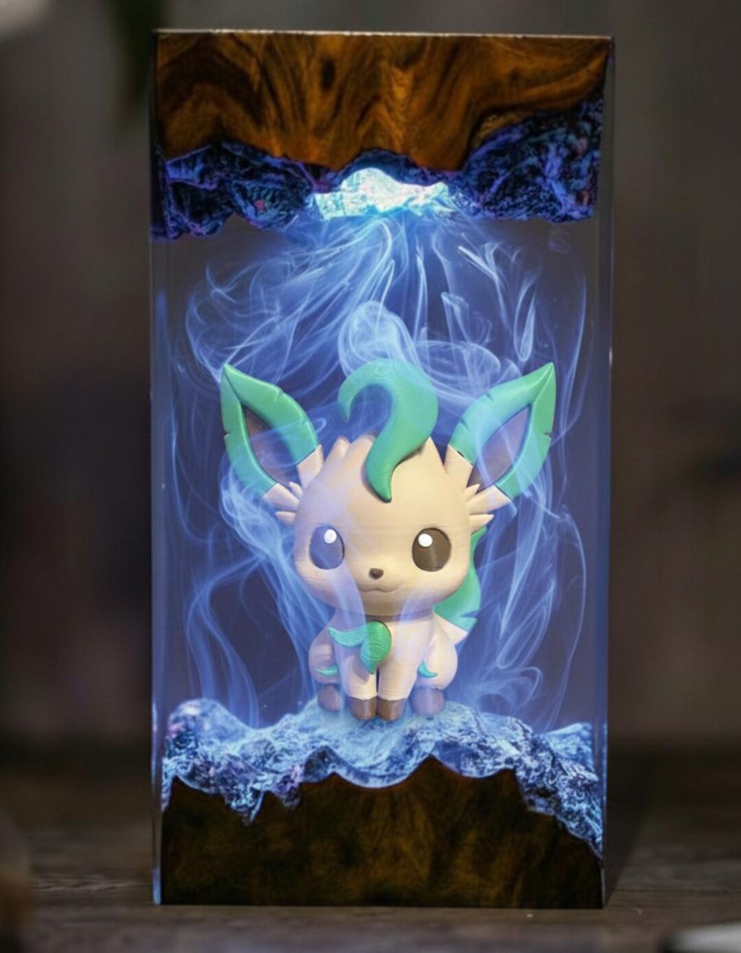 Handmade Resin Lamp: Monster Night Light, Wood Decoration - Etsy