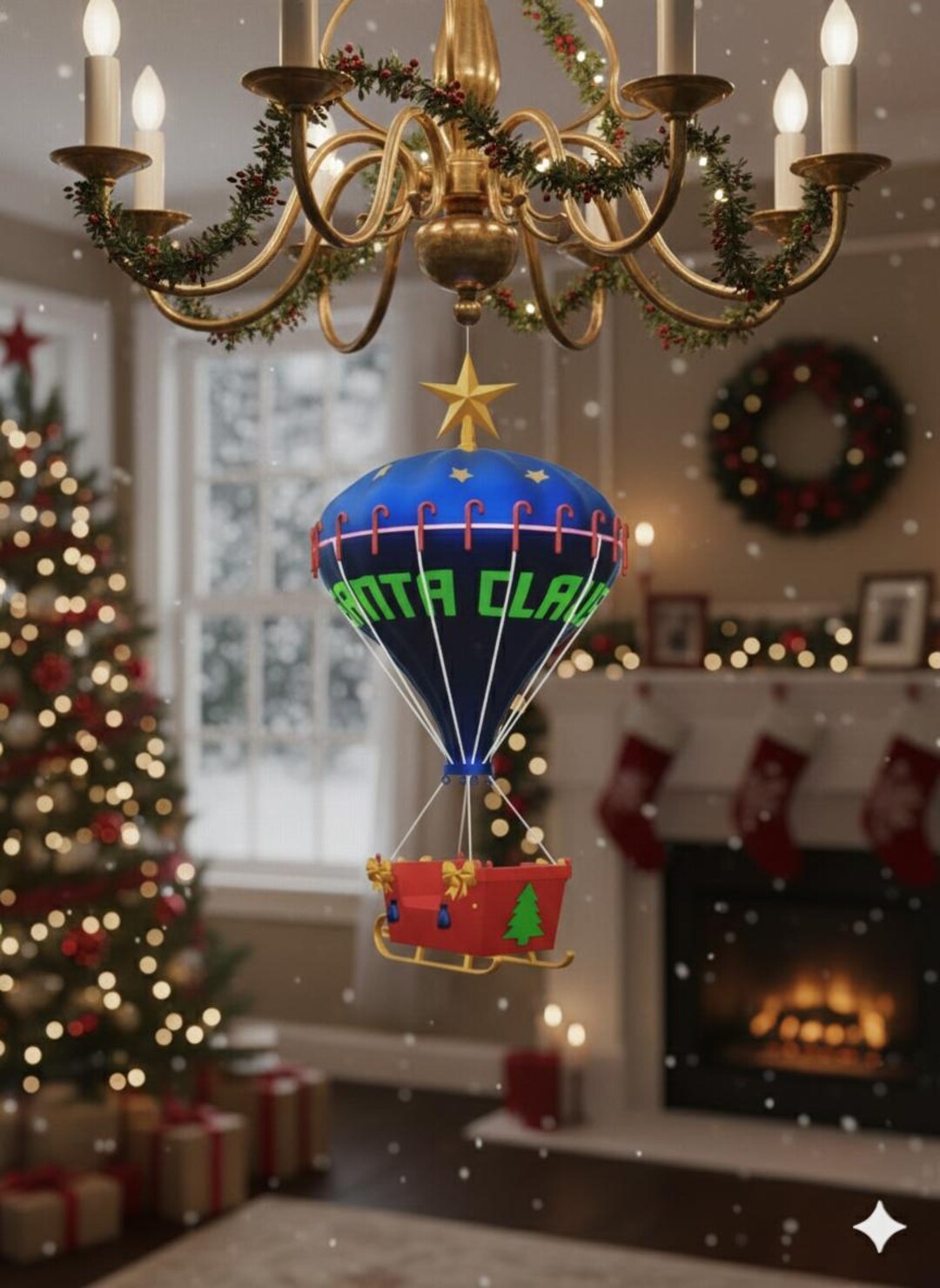Elevate Your Christmas! Santa Hot Air Balloon Model for 3D Printing ...