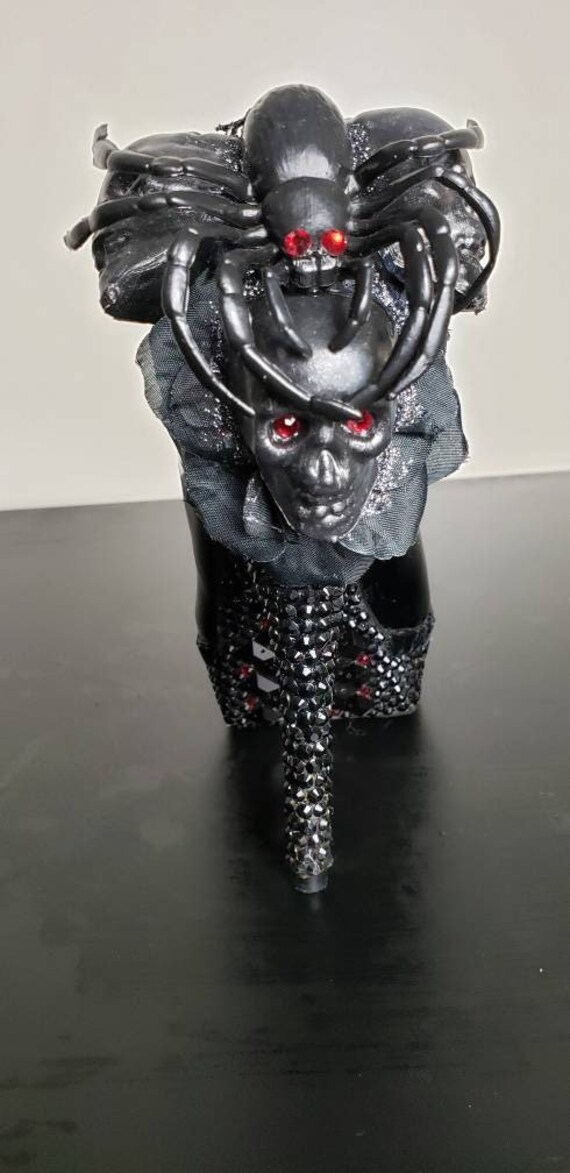Gothic Vampire Baroque Victorian Halloween Black and Red Shoes - Etsy