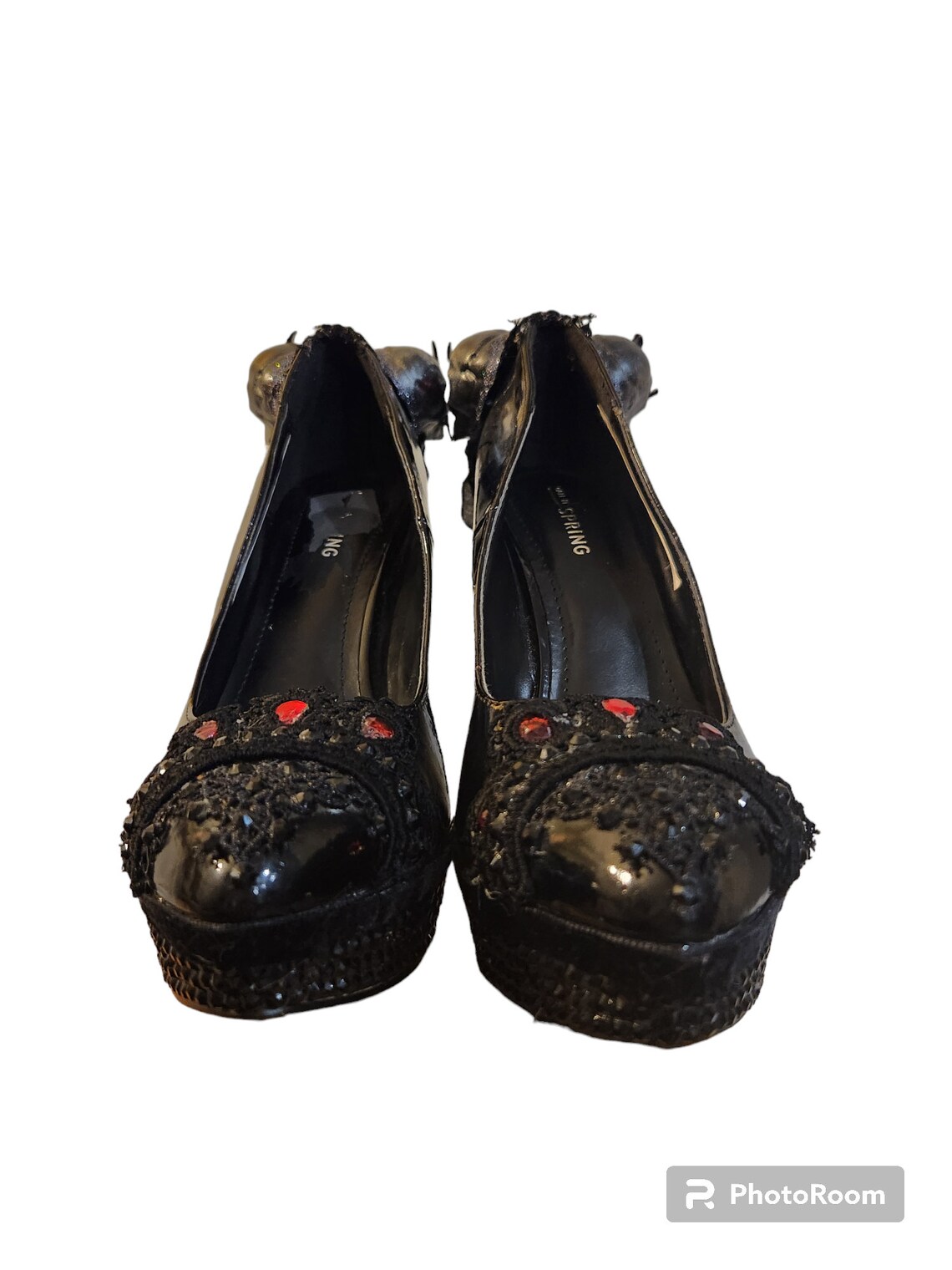 Gothic Vampire Baroque Victorian Halloween Black and Red Shoes - Etsy