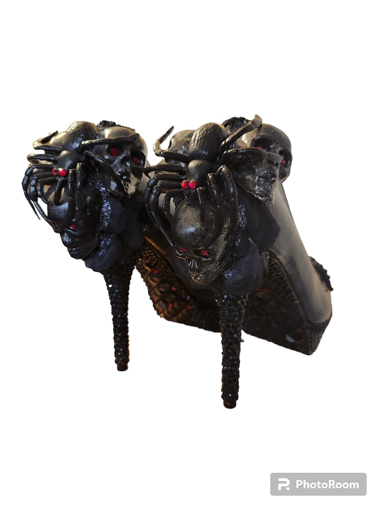 Gothic Vampire Baroque Victorian Halloween Black and Red Shoes - Etsy