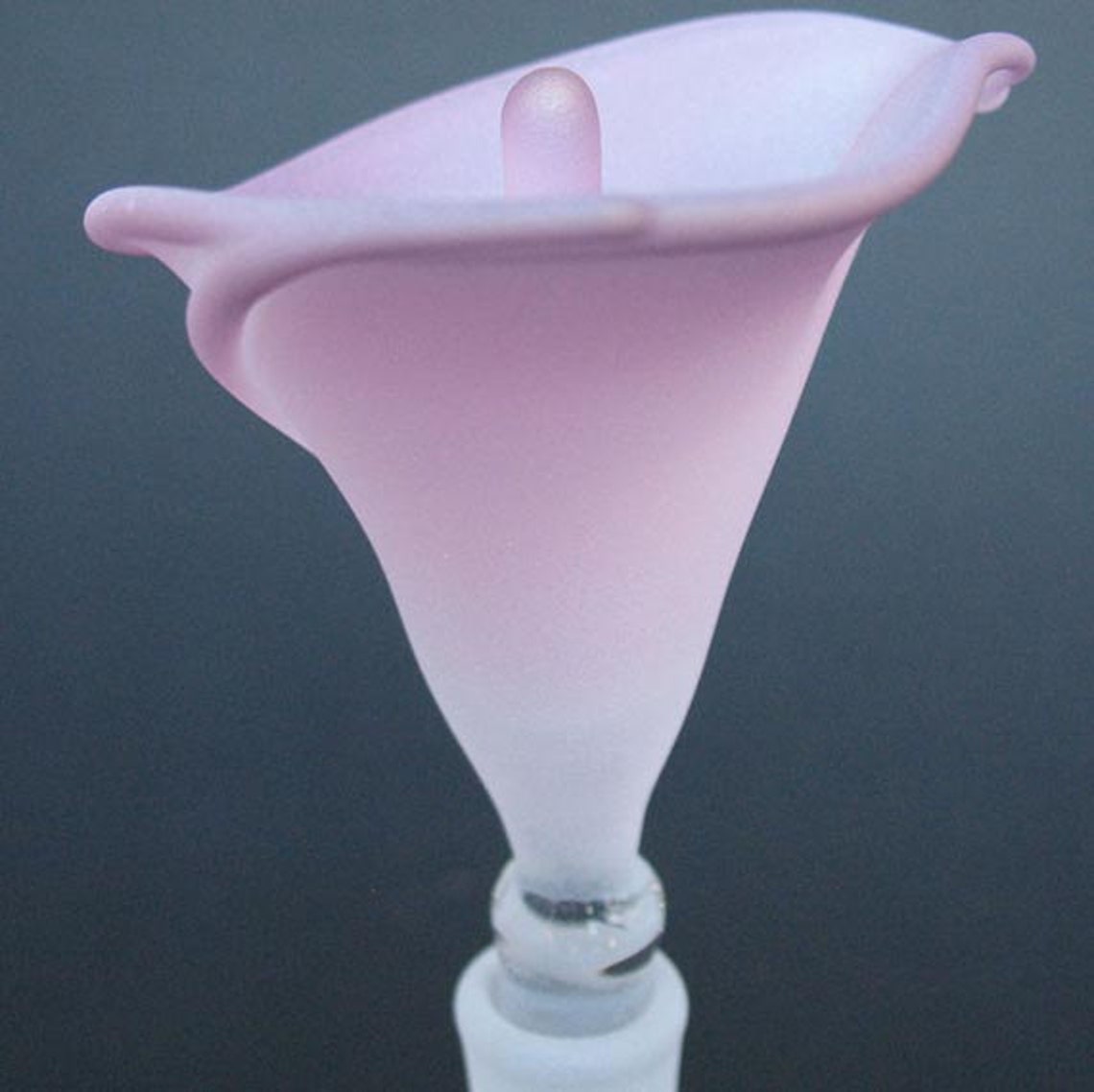 Calla Lily Perfume Bottle Hand Blown Glass Gold Crystal - Etsy