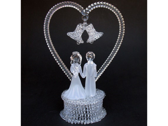 Etched Glass Wedding Cake Toppers Amazon.com: Acrylic Wedding Cake