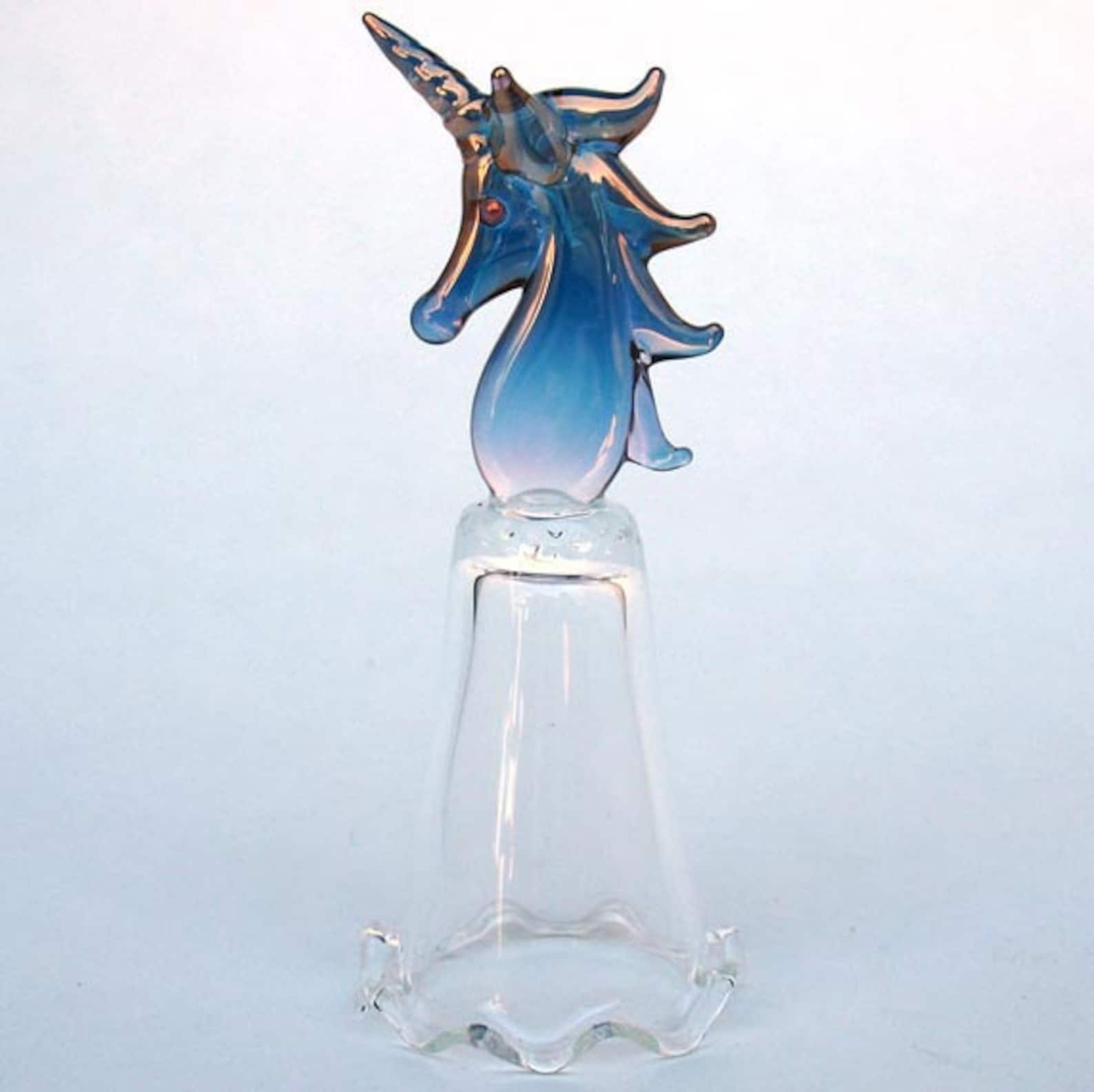 Unicorn Hand Blown Glass Thimble Crystal Gold Figurine - Etsy