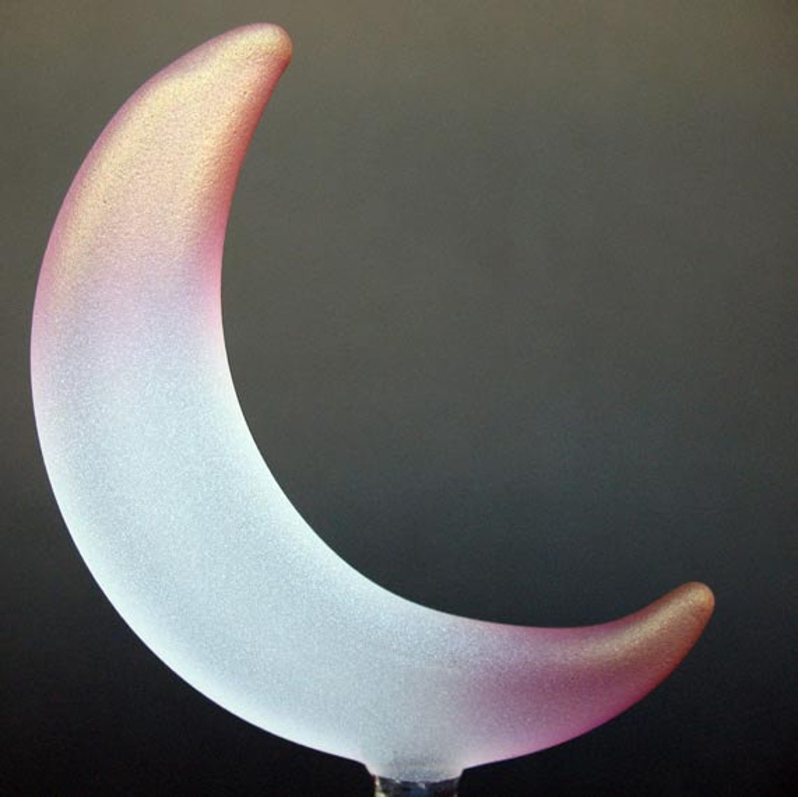 Moon Perfume Bottle of Hand Blown Glass Gold Crystal - Etsy