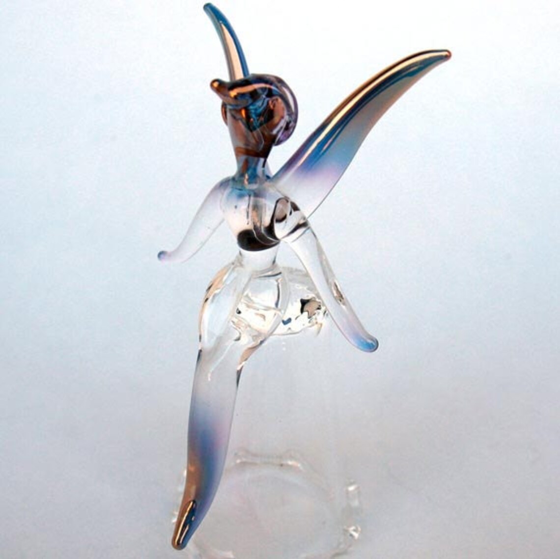 Fairy Hand Blown Glass Thimble Crystal Gold Figurine - Etsy