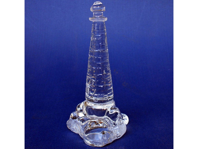 Lighthouse Figurine Sculpture Hand Blown Glass Crystal - Etsy