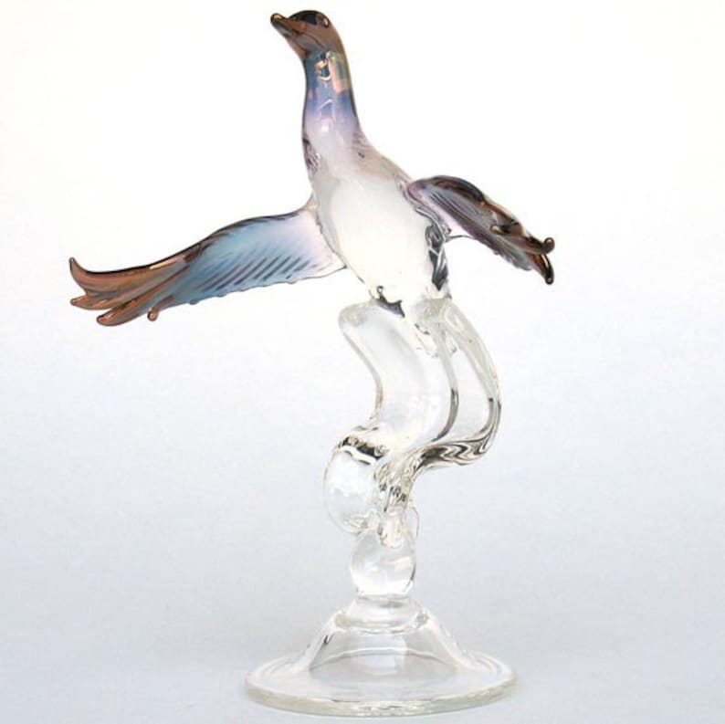 Mallard Duck Figurine Glass Drake Hunting Sculpture - Etsy