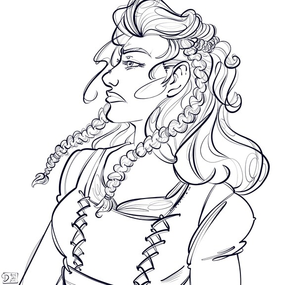 Lagertha Viking History Channel Coloring Page | Etsy