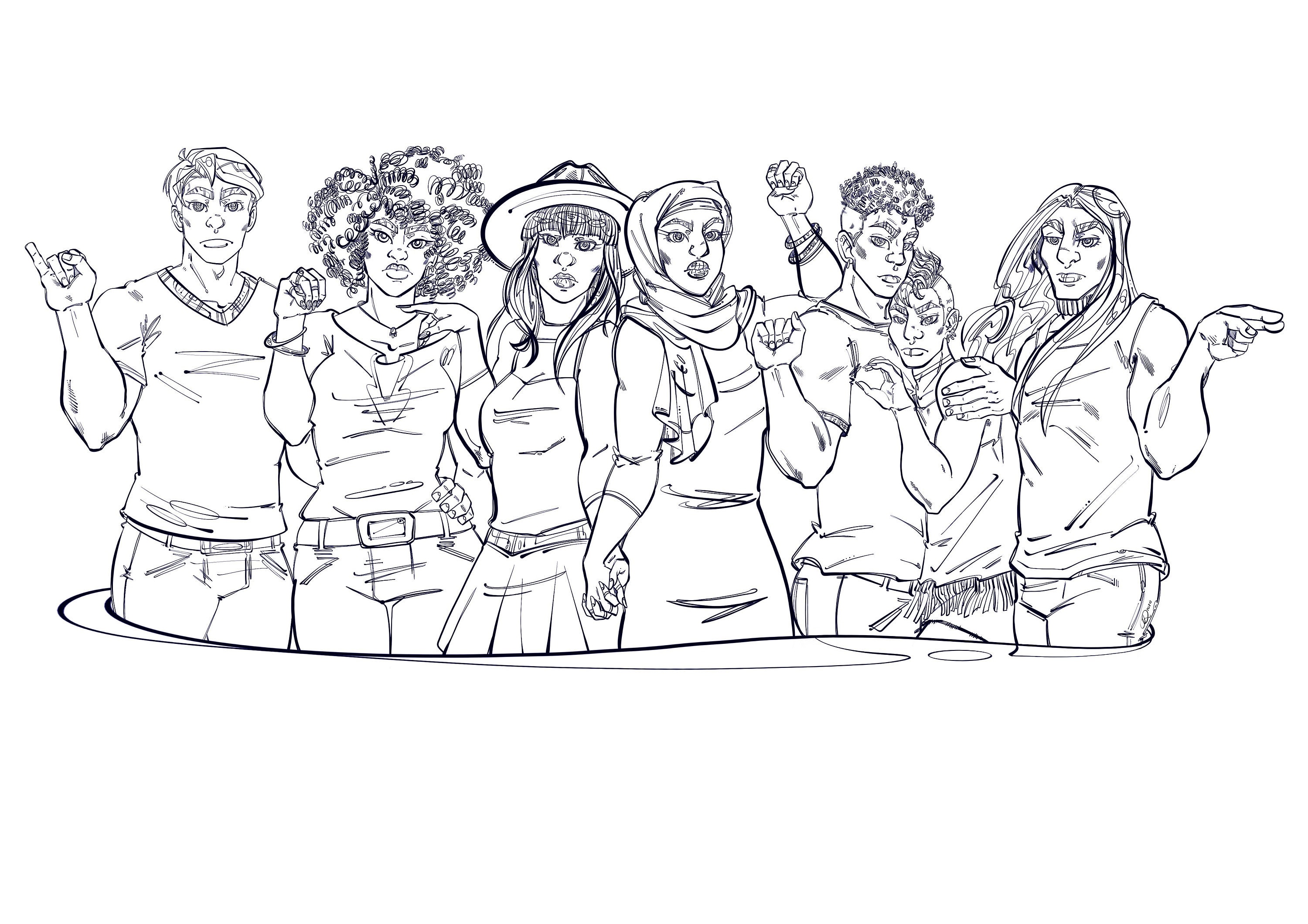 Sign Language IMPEACH LGBTQ POC Coloring Page - Etsy