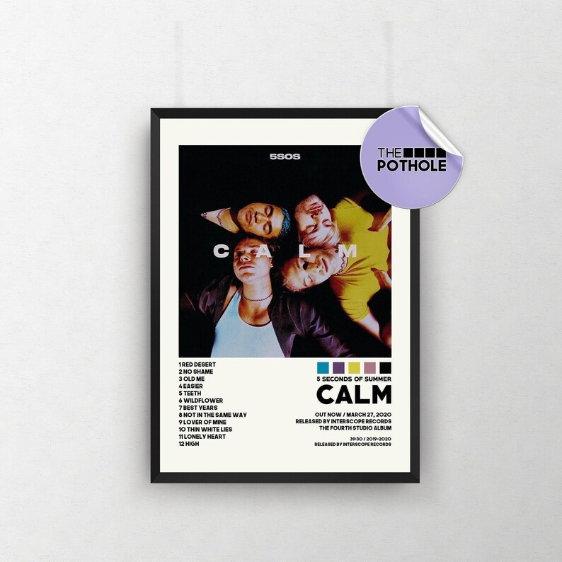 5 Seconds of Summer Posters / Calm Poster, Album Cover Poster / Poster ...
