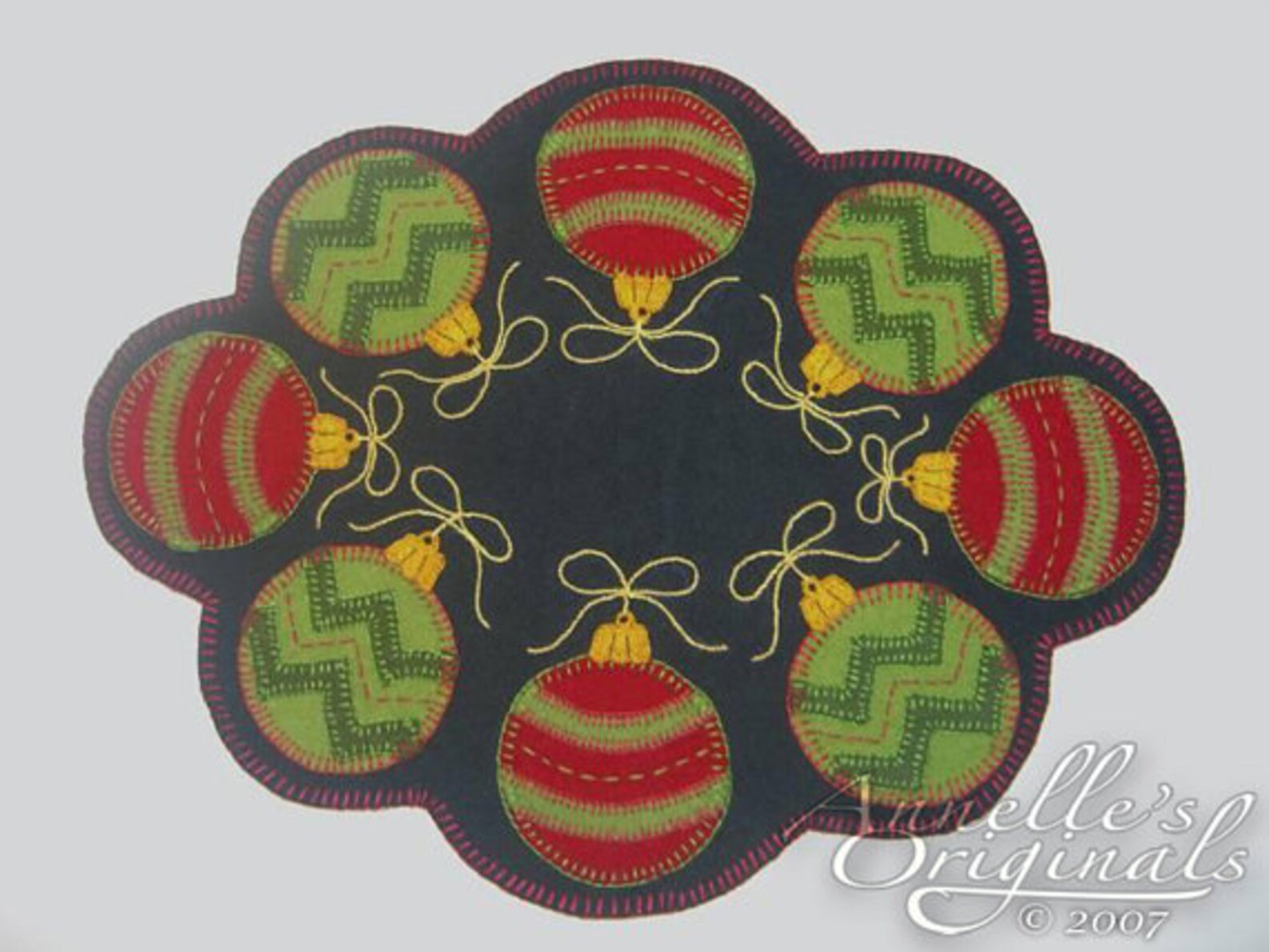 Christmas Ornaments Winter Penny Rug Candle Mat/wool Applique PATTERN ...