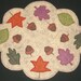 Leaves Candle Mat Wool Applique PATTERN Fall Thanksgiving Autumn Penny ...