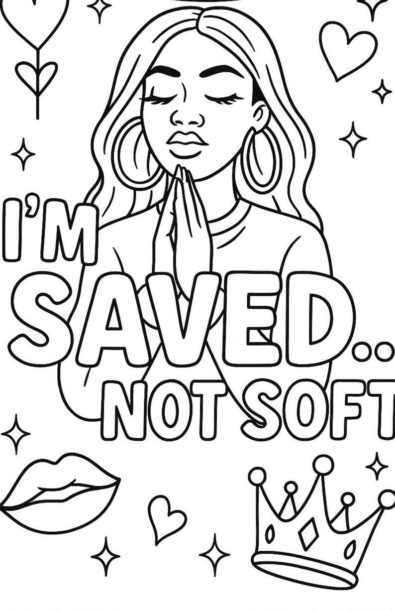 CUSS. PRAY. REPEAT. Coloring Book – 1st Edition | 10-page Printable - Etsy