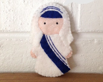Mary Finger Puppet Doll Ornament PDF Pattern Catholic Toy DIY - Etsy