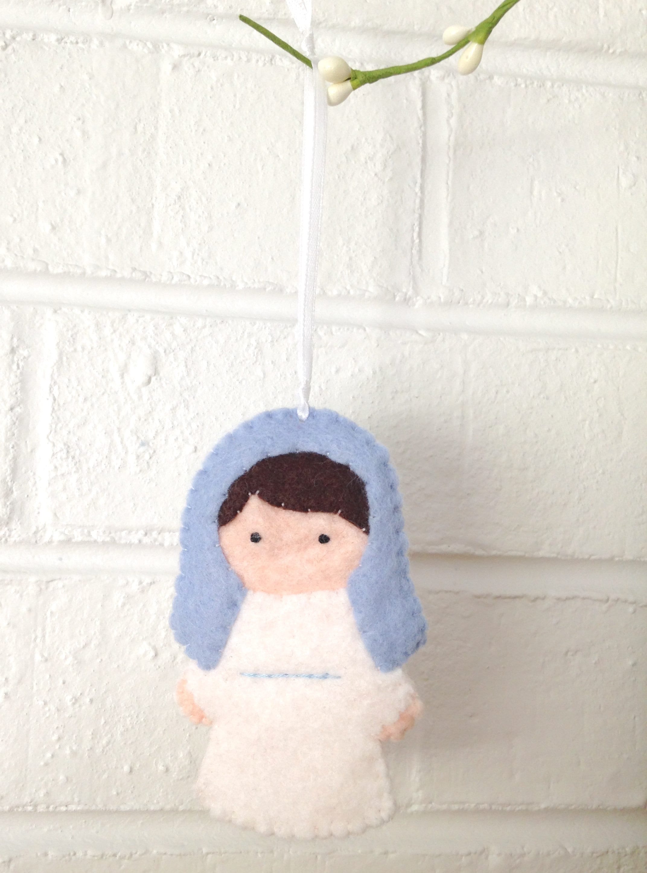 Mary Finger Puppet Doll Ornament PDF Pattern Catholic Toy DIY | Etsy