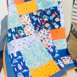 Quilt Baby Toddler Space Astronaut Boy Solar System - Etsy