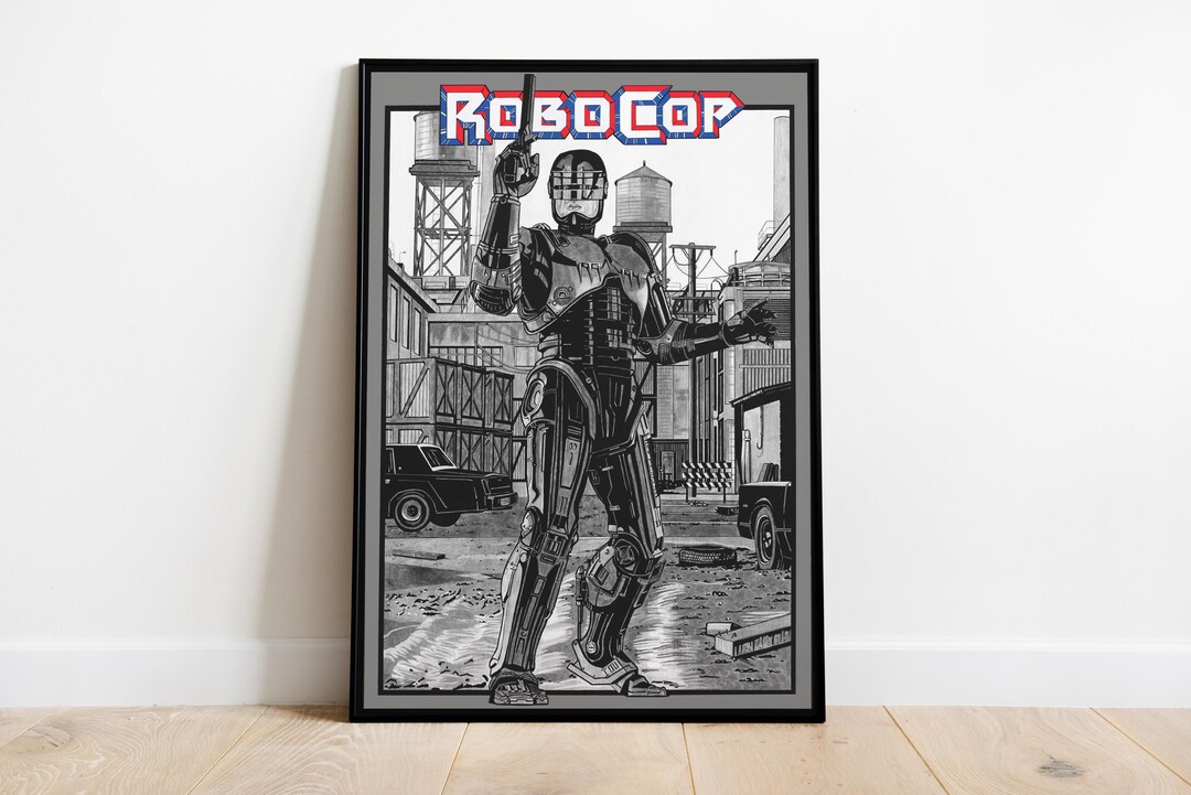 Robocop Movie Poster, Classic Sci-fi Action Film Wall Art Print ...