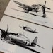 Art Print Pen Drawing Collectors Series by Artist JS Delong Airplanes ...