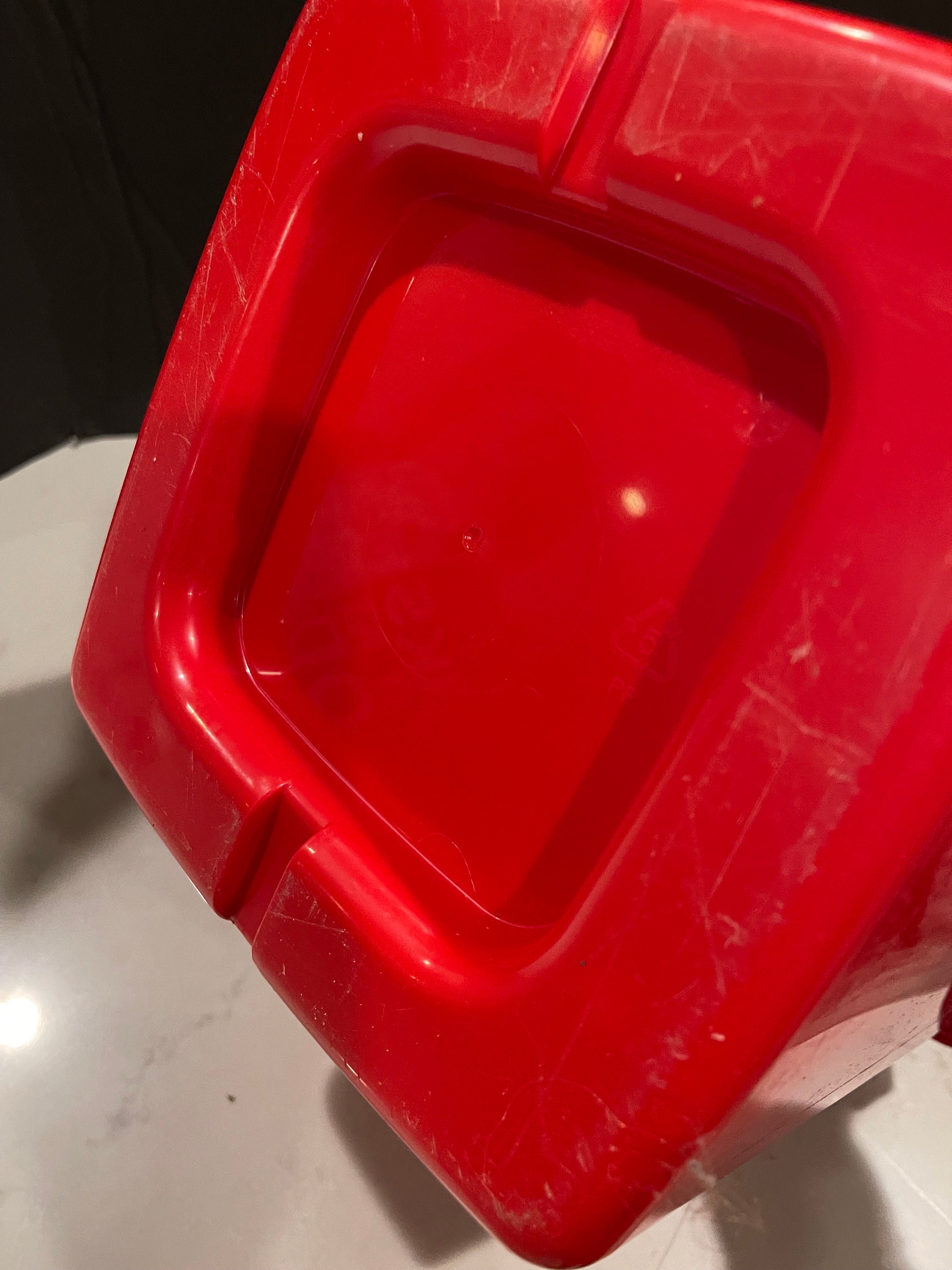 Large Red Lego Container 1980s Bucket Empty - Etsy