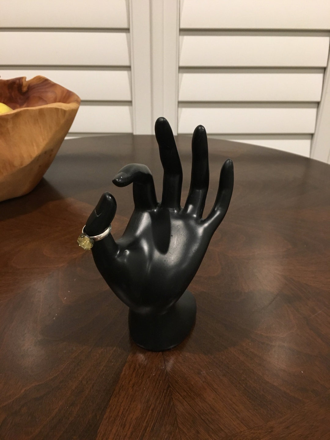 Life Size Hand Art Display Vintage Black Ceramic Figurine - Etsy