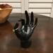 Life Size Hand Art Display Vintage Black Ceramic Figurine - Etsy