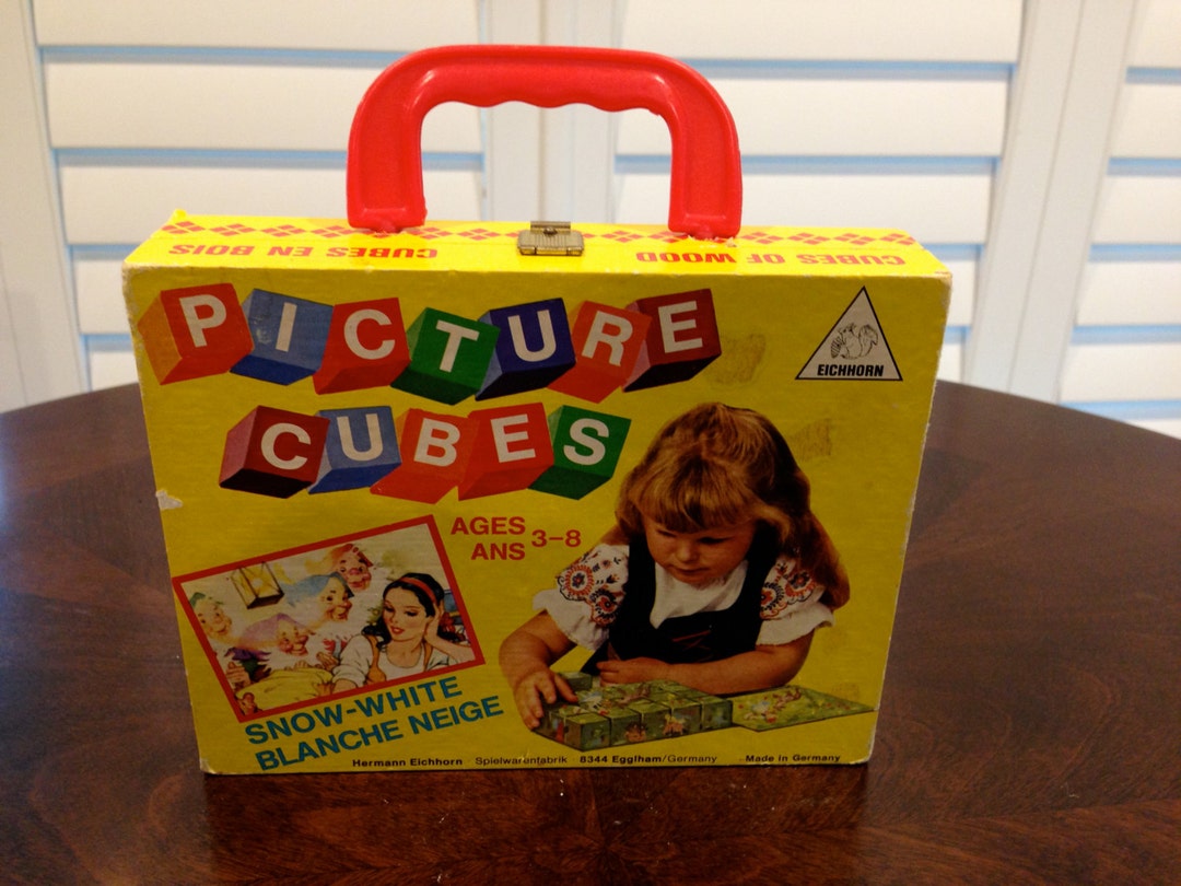 German Picture Cubes Snow White Litho Eichhorn Puzzle Fun - Etsy