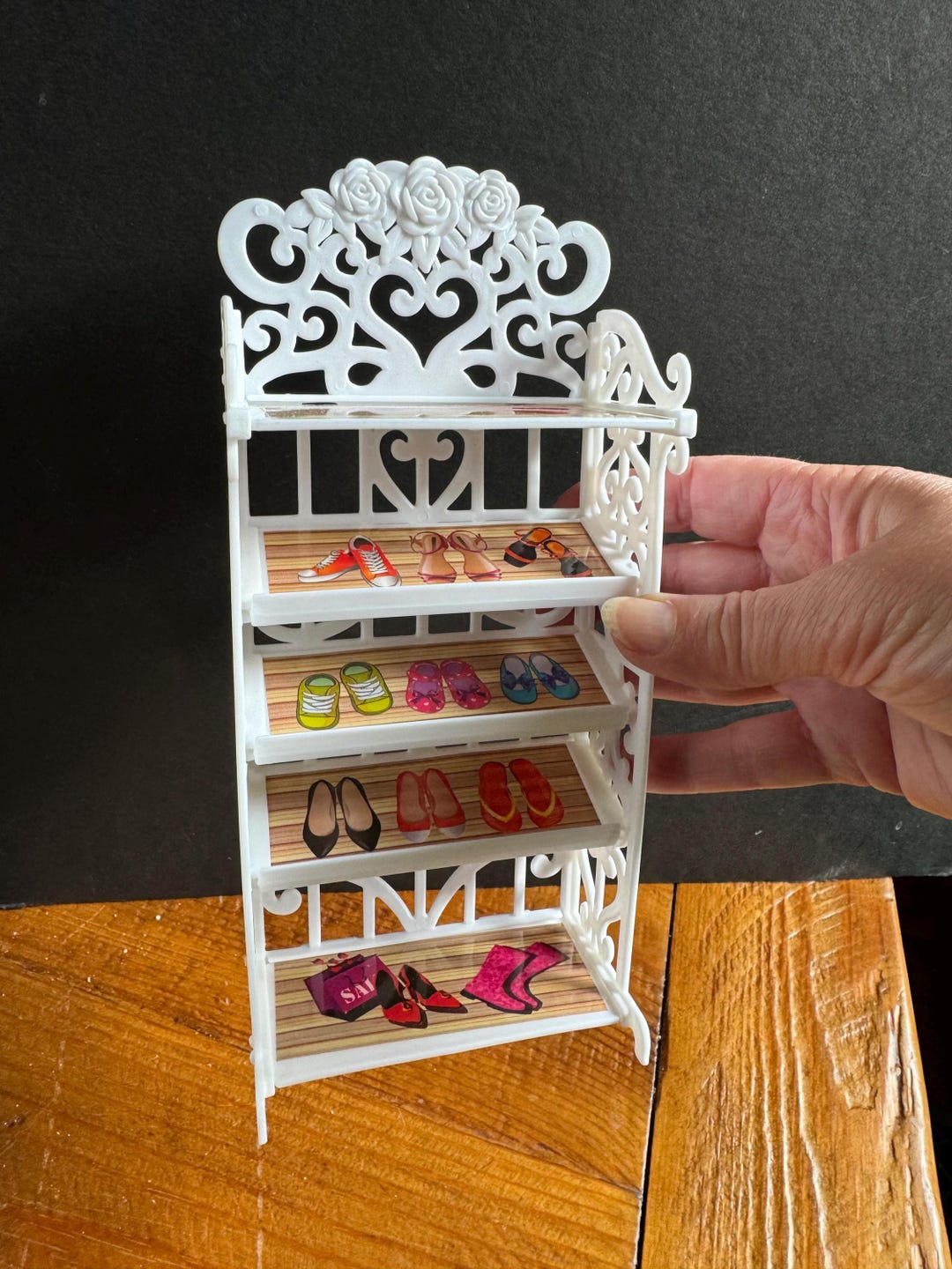 Vintage Plastic Doll Shoe Rack Great for Barbie 12" Doll Shoes - Etsy