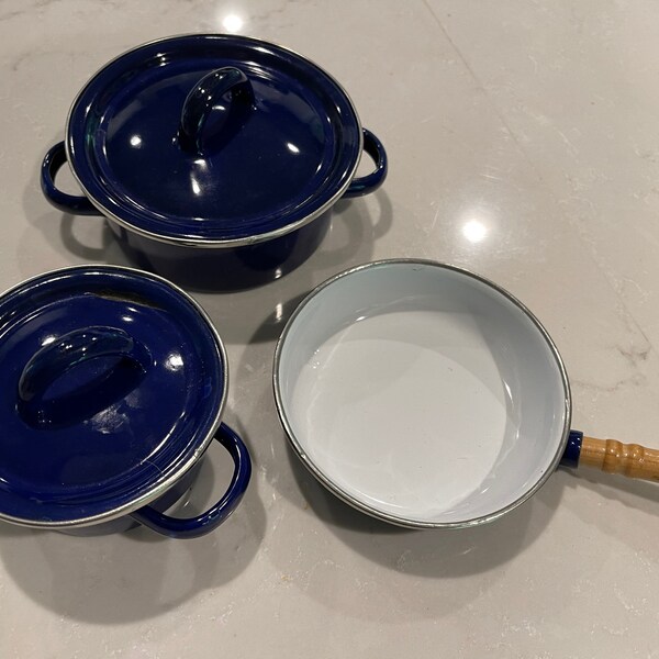 Vintage Enamel Pan - Etsy