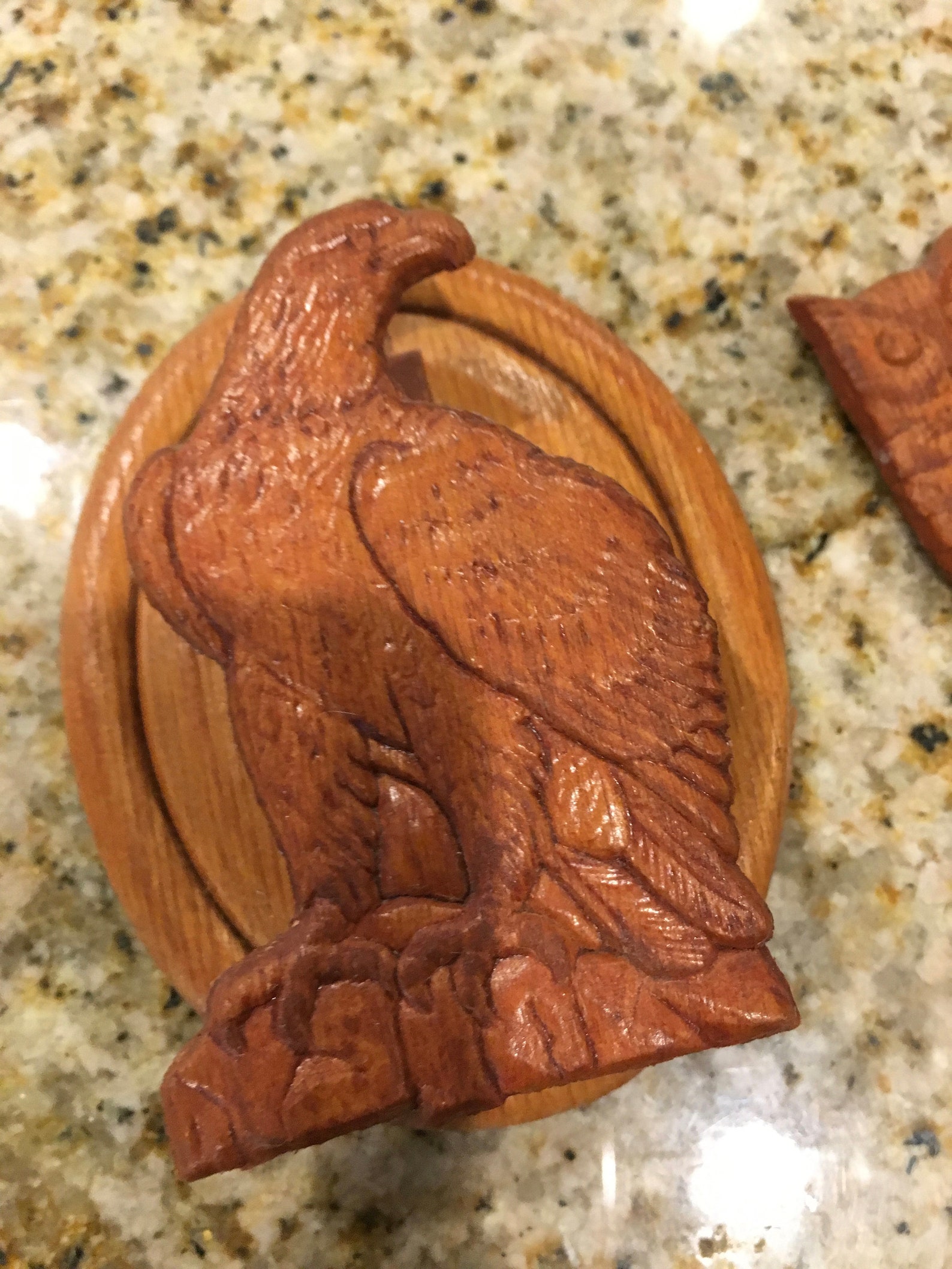 Carved Wood Vintage MAGNET for the Refrigerator or Locker | Etsy