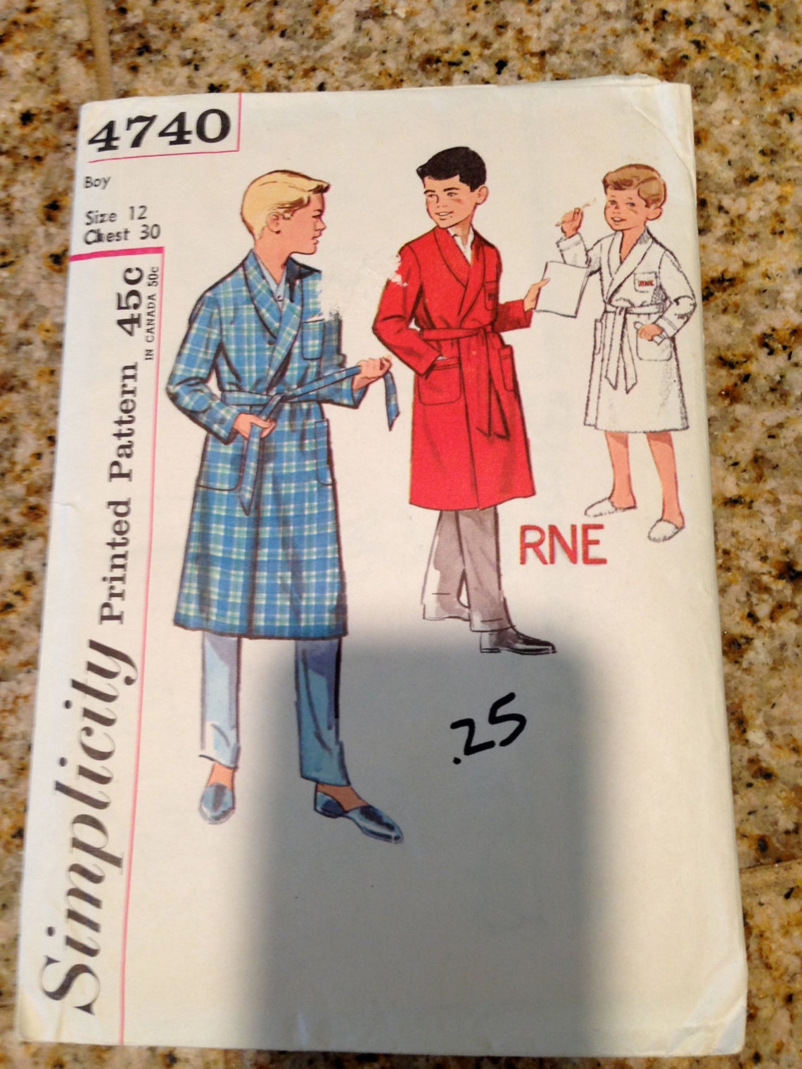 Simplicity Boys Robe Pattern Jiffy to Make Size 12 Chest 30 - Etsy