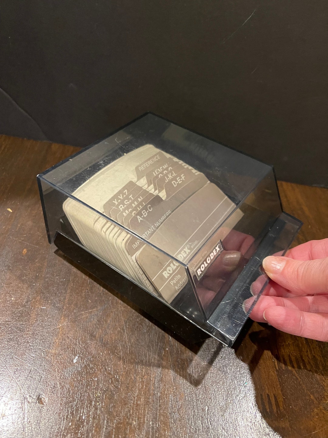 Vintage Rolodex Petite Covered File With Cards and Dividers Made in USA ...