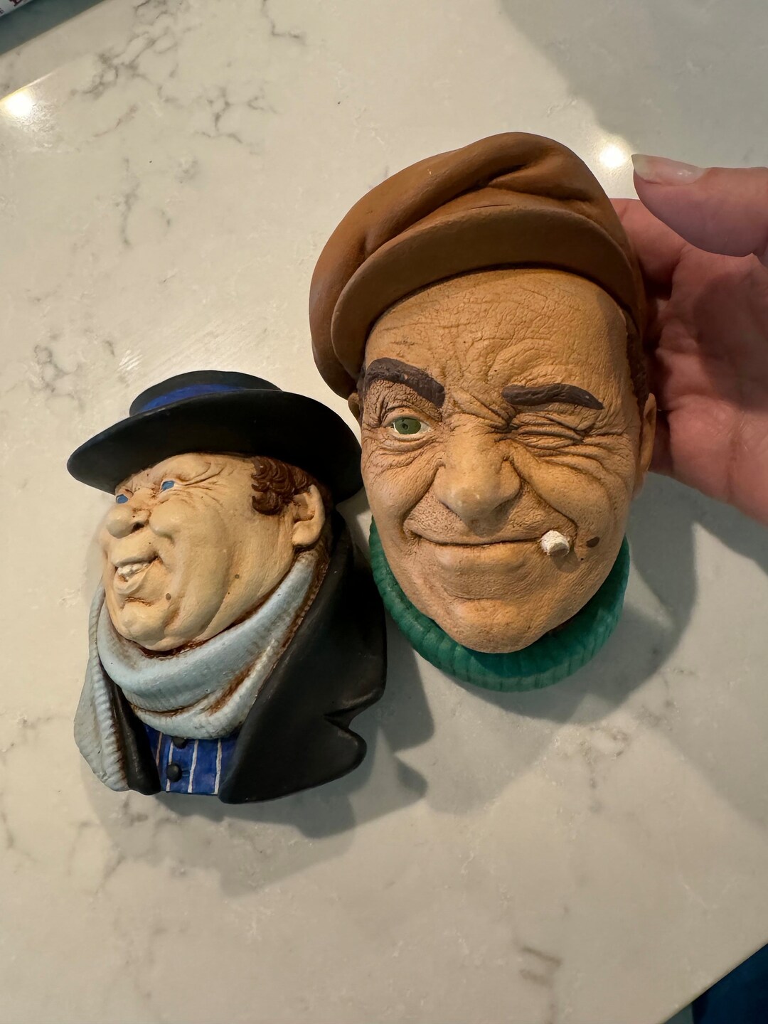 Vintage Bossons Chalkware Boatman Jock Man’s Head Face Wall Sculpture ...