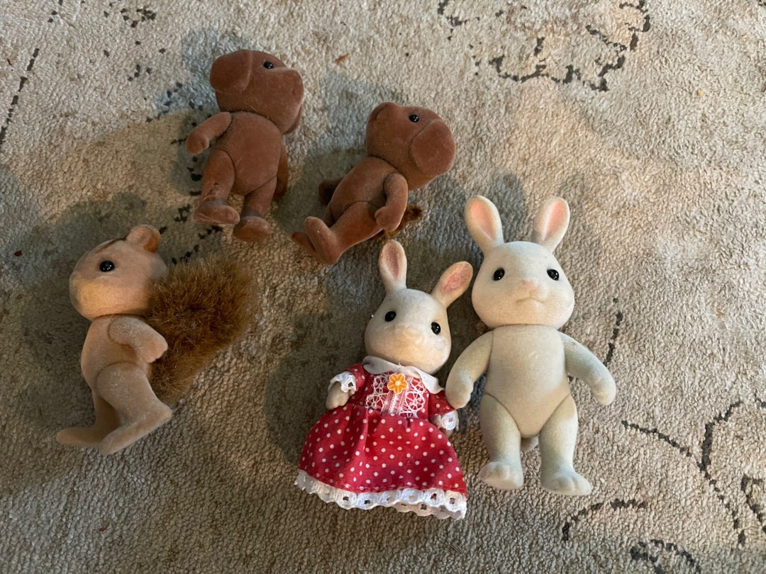 Vintage Sylvanien Family Animal Group Rabbit Squirrel Dogs Critters - Etsy