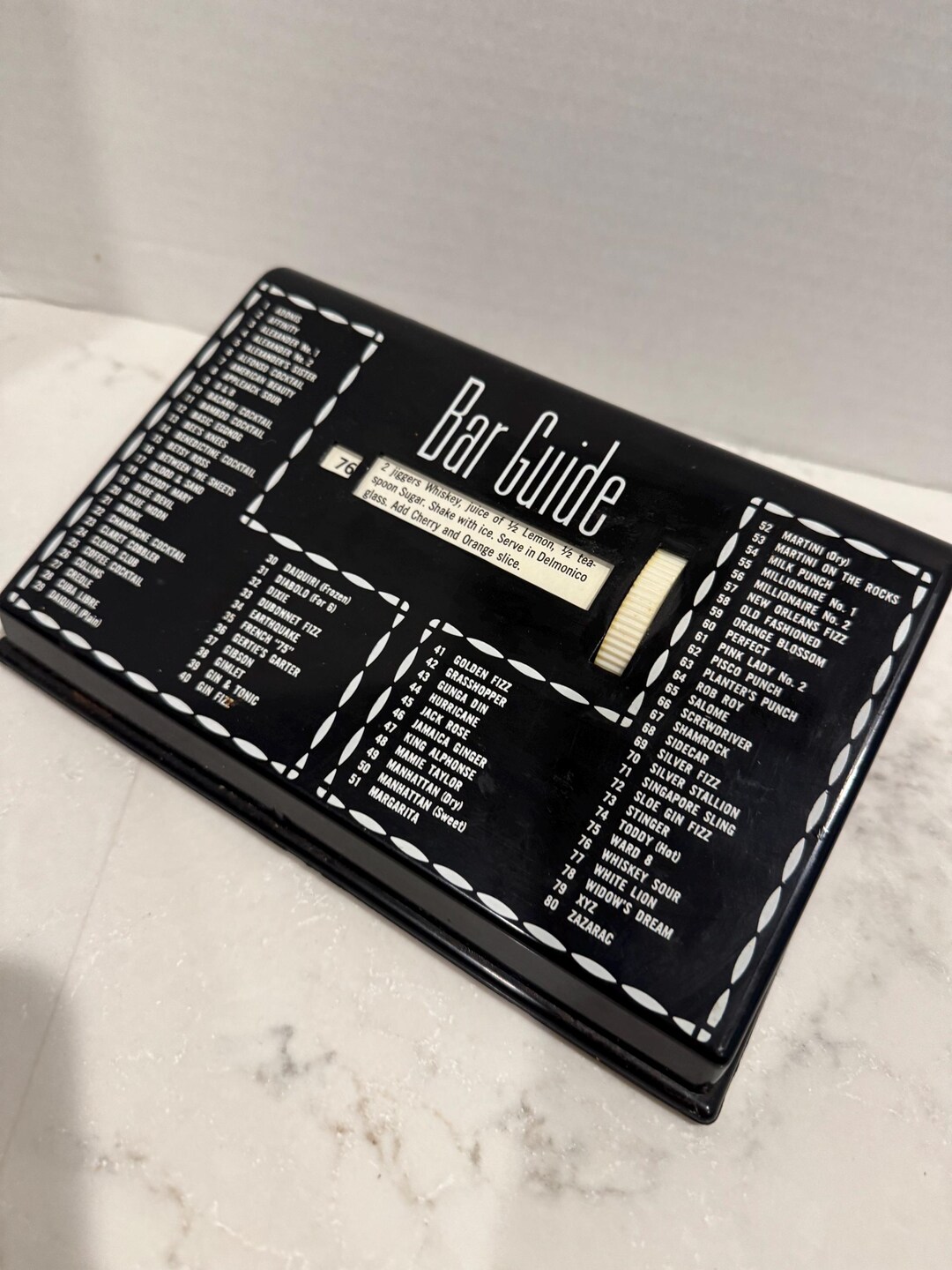 Vintage BAR AID | Mid-century Plastic Cocktail Recipe Rolodex | Vintage ...